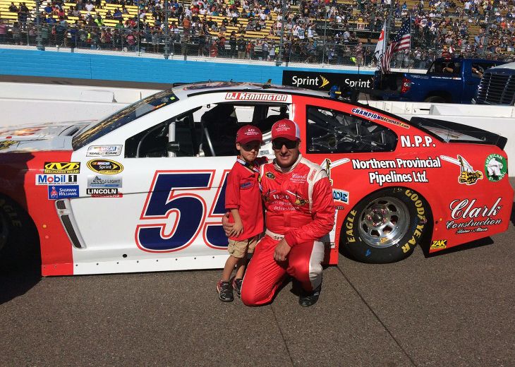 St. Thomas driver D.J. Kennington made his NASCAR Sprint Cup Series ...