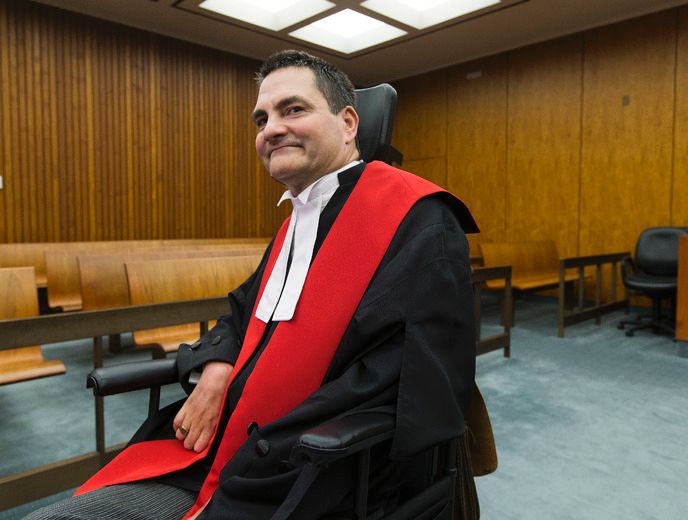 Paralyzed prosecutor sworn in as Alberta judge | Edmonton Sun