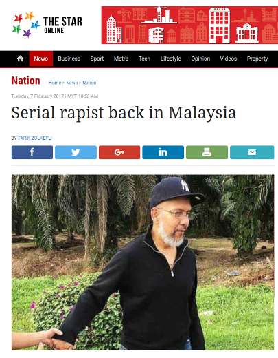 Convicted serial rapist Selva Subbiah arrives in Malaysia | Toronto Sun