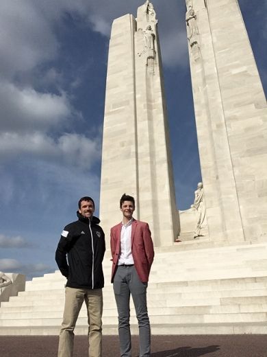 Vimy Ridge Academy teacher and student in France for battle's 100th ...