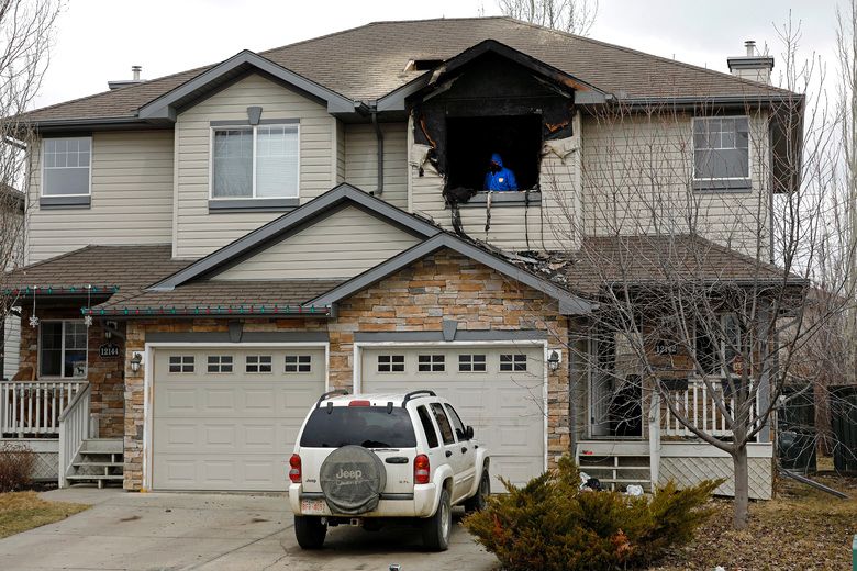 Fire crews and police on scene of explosion and fire at home in ...