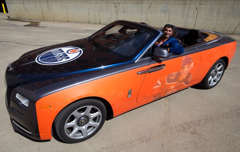 Oilers fan wraps luxury car in McDavid glory | Edmonton Sun
