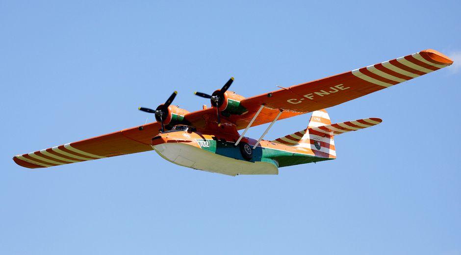 Historic Second World War Canso aircraft flies again at Fairview ...