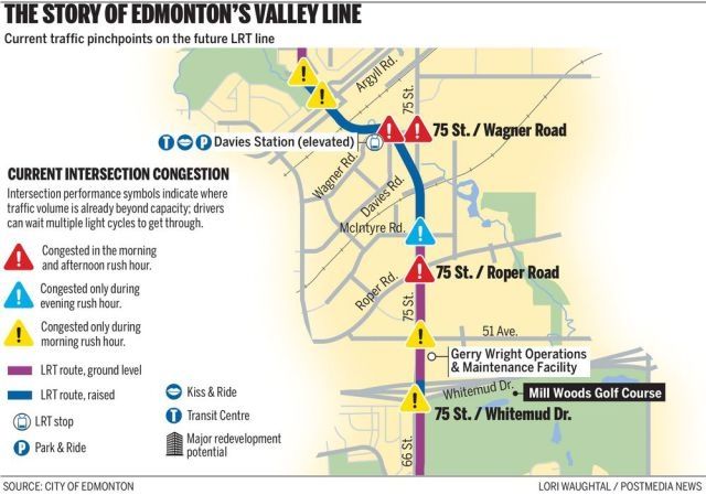 Take a tour of the Valley Line and its traffic pinch points — a rail ...