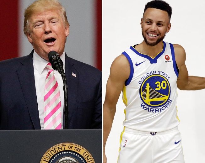 Donald Trump tells Warriors star Stephen Curry that White House visit ...