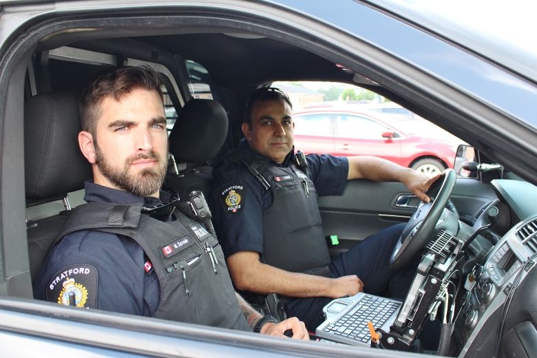 Stratford's two newest police officers come from opposite sides of the ...