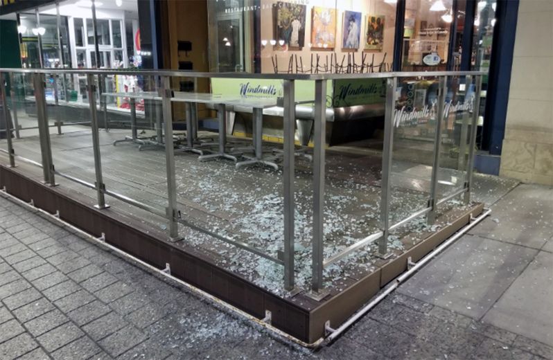 Patio glass smashed downtown Kingston | The Kingston Whig Standard