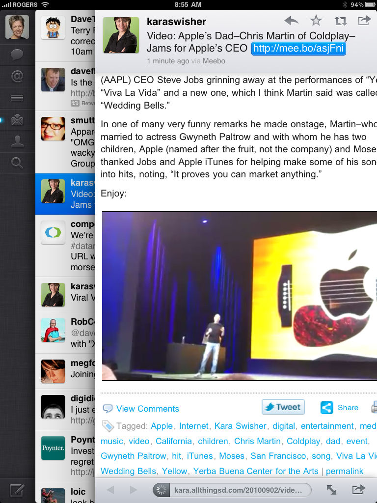 Twitter iPad app: A mobile match that works | Vancouver Sun