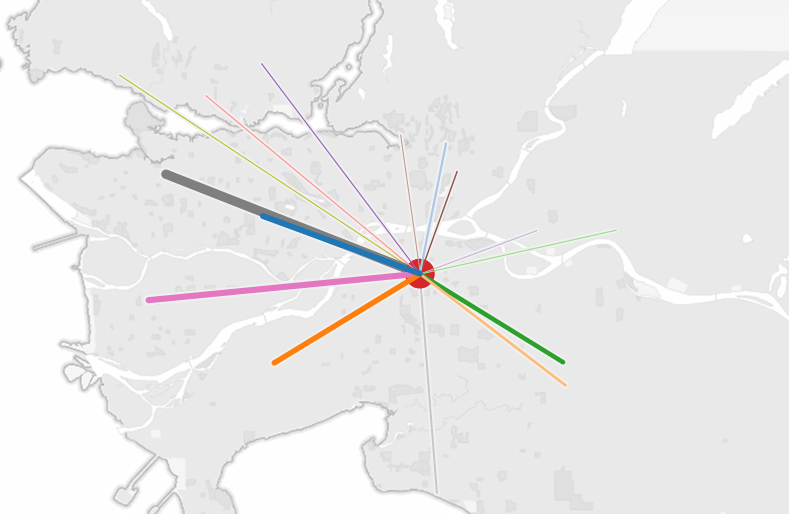 Interactive map shows Metro Vancouver commuting patterns | Vancouver Sun