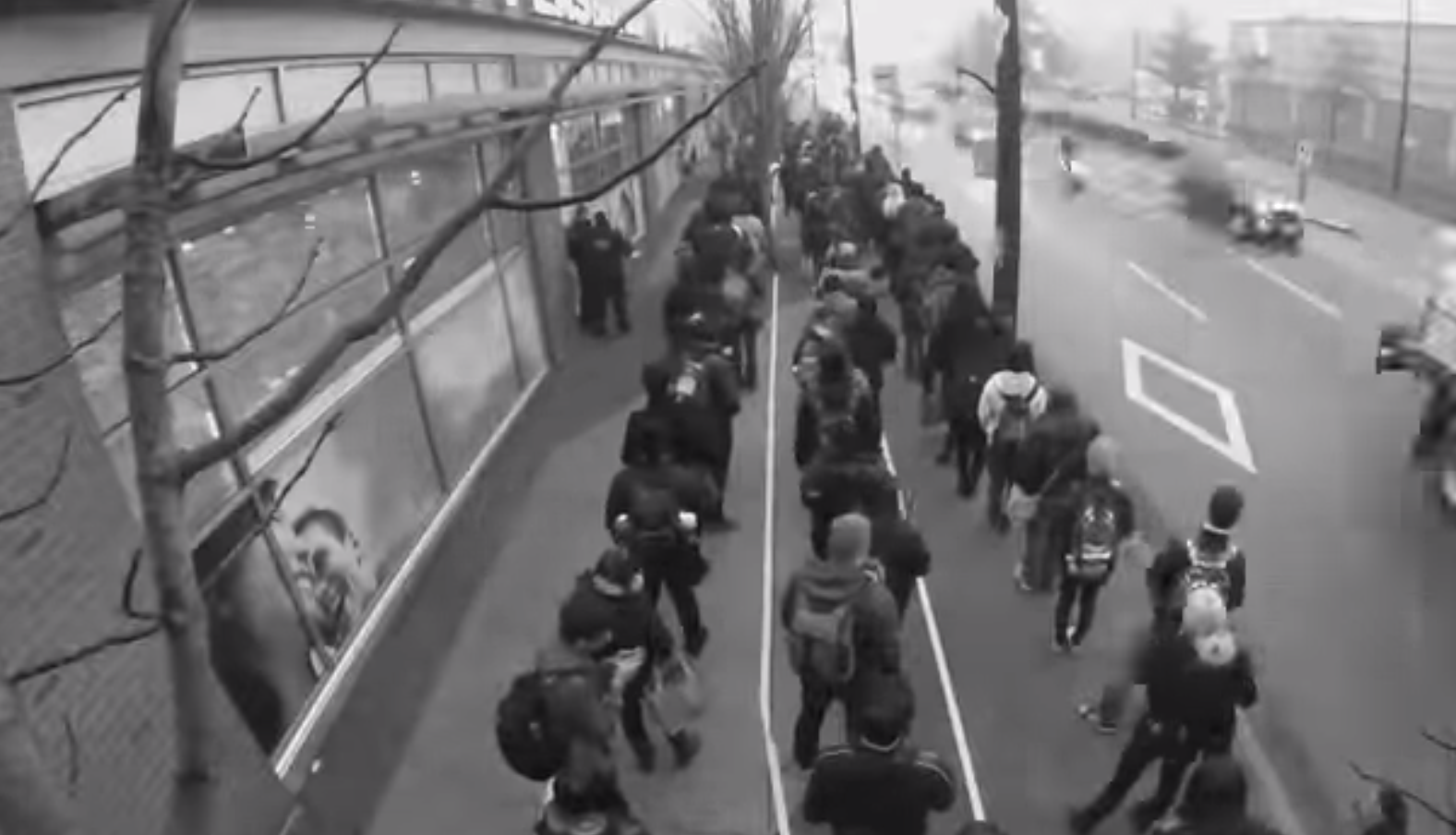 TransLink installing queuing system at busy 99 B-Line bus stop ...