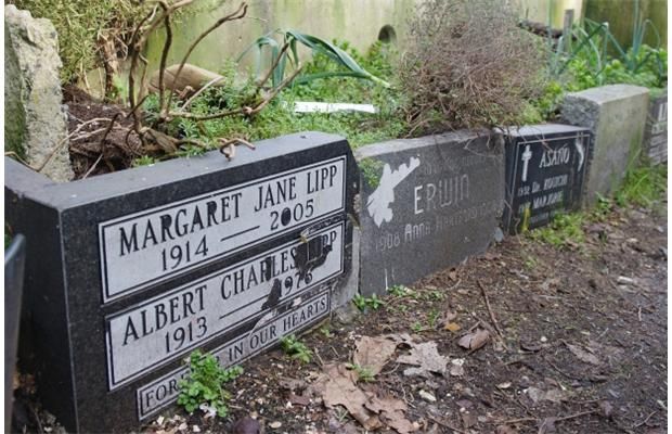 Tombstone abuse? Families shocked headstones in retaining wall ...