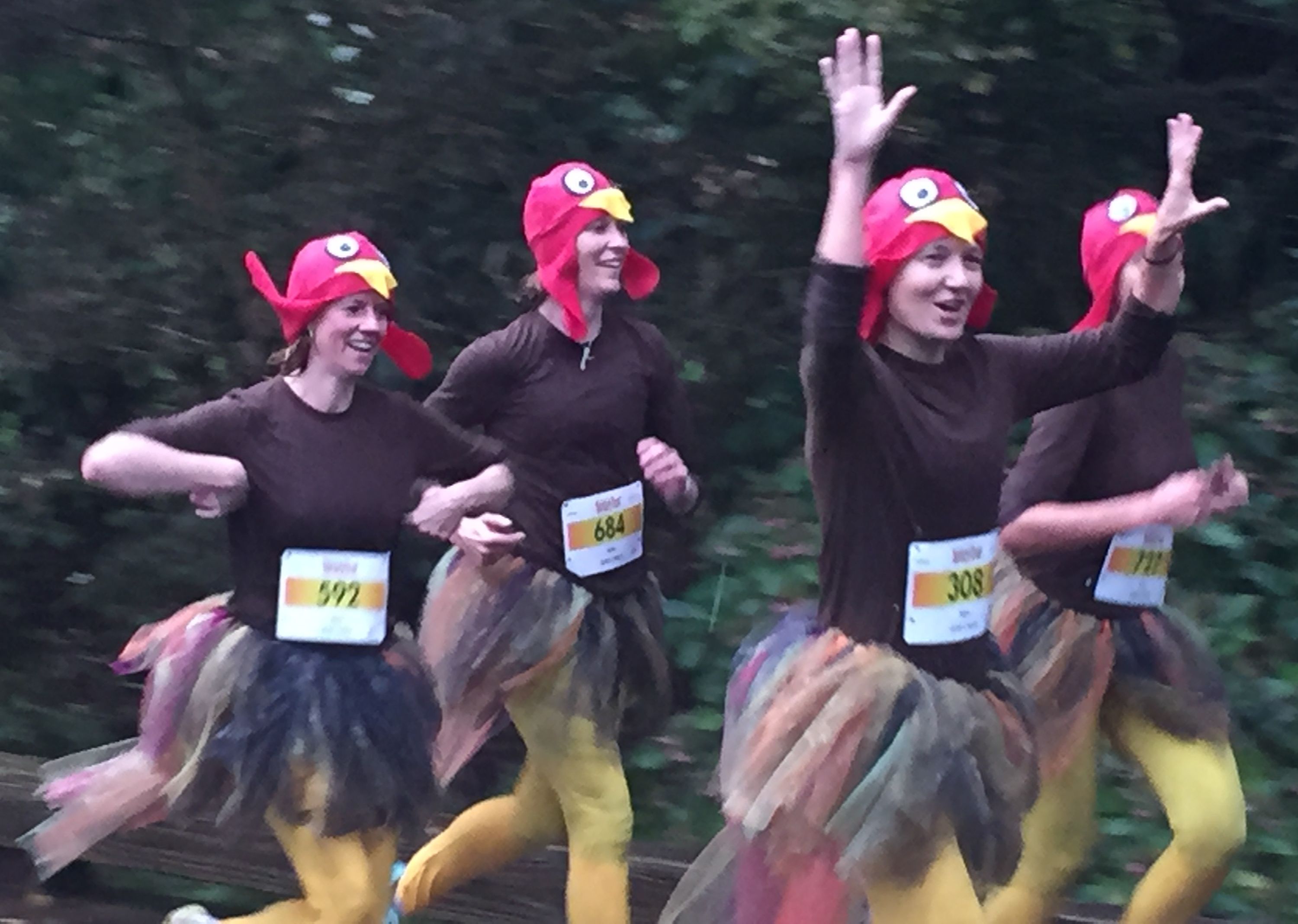 A flock of amazing 'peeps' in Turkey Trot help food bank, Arts Umbrella ...