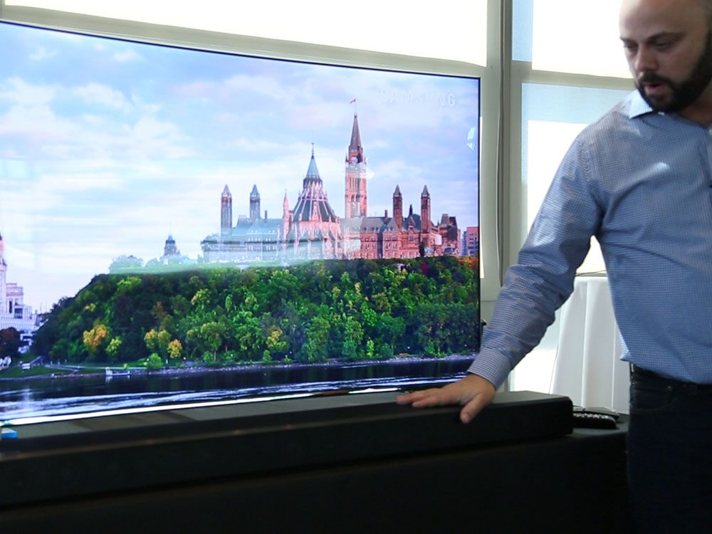 First-look at Samsung’s newest products, SUHD TVs and Atmos Sound Bar ...