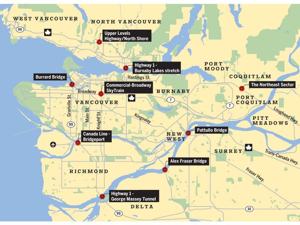 Vancouver traffic: Choke points on your daily commute | Vancouver Sun