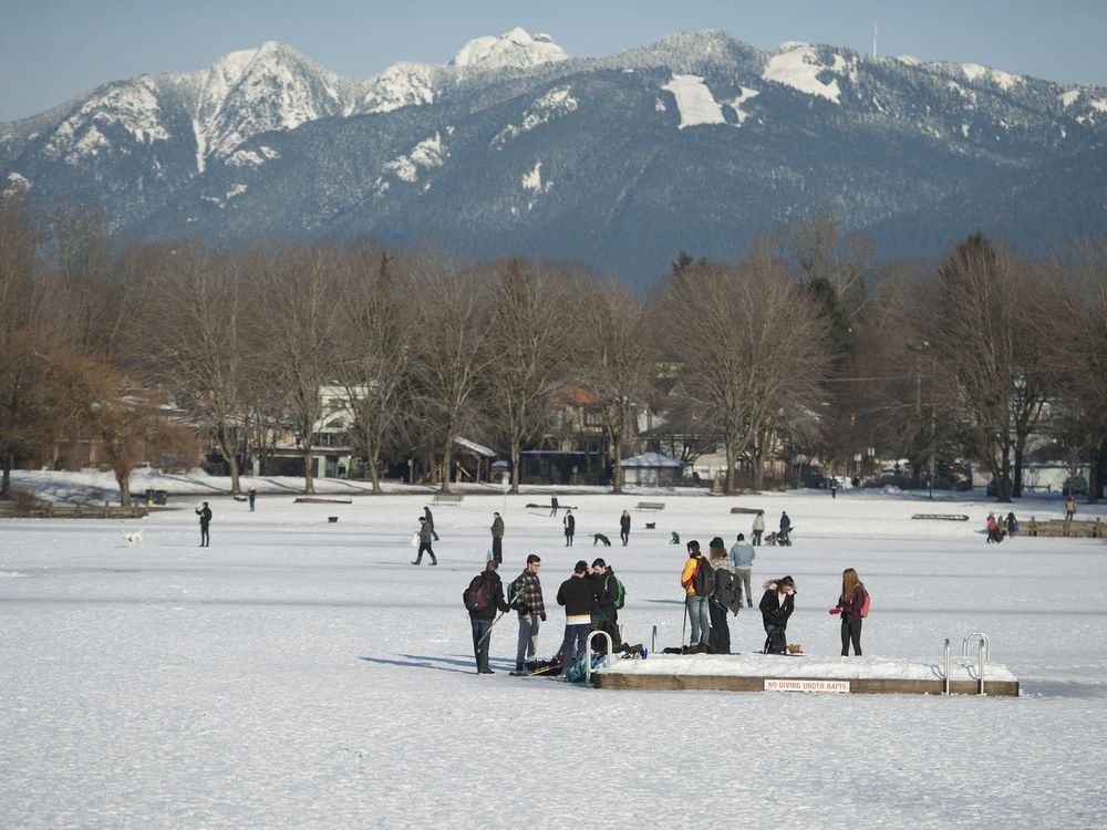 Lace up your skates and head to Vancouver's frozen Trout Lake ...