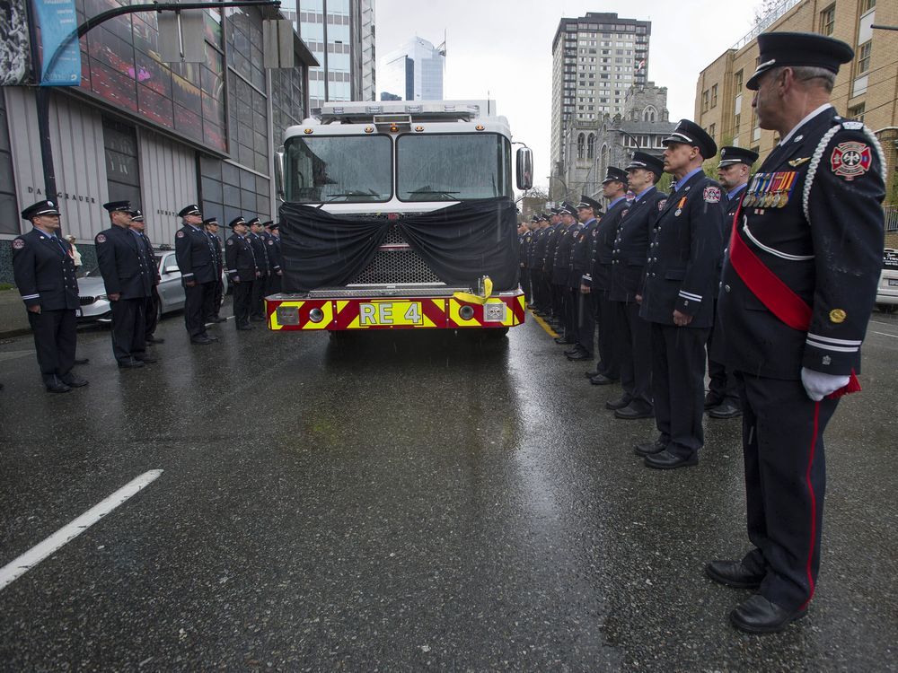 Photos: Vancouver firefighter Robert Roselund given departmental ...