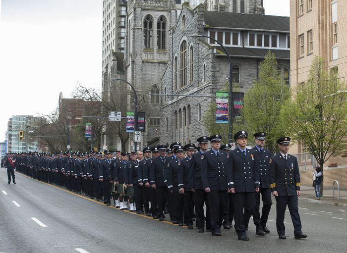 Photos: Vancouver firefighter Robert Roselund given departmental ...