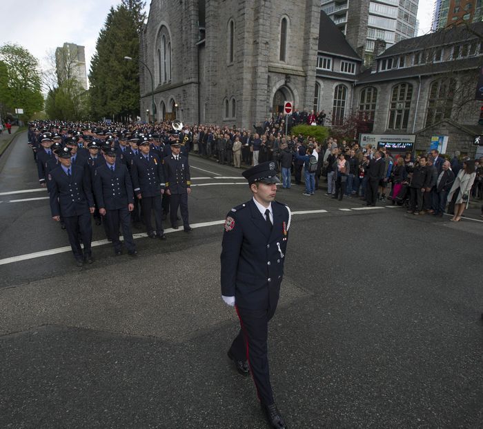 Photos: Vancouver firefighter Robert Roselund given departmental ...