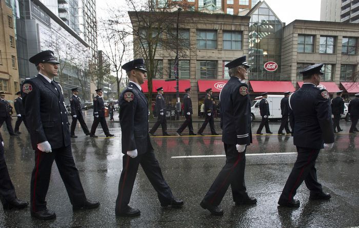 Photos: Vancouver firefighter Robert Roselund given departmental ...