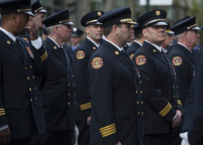 Photos: Vancouver firefighter Robert Roselund given departmental ...