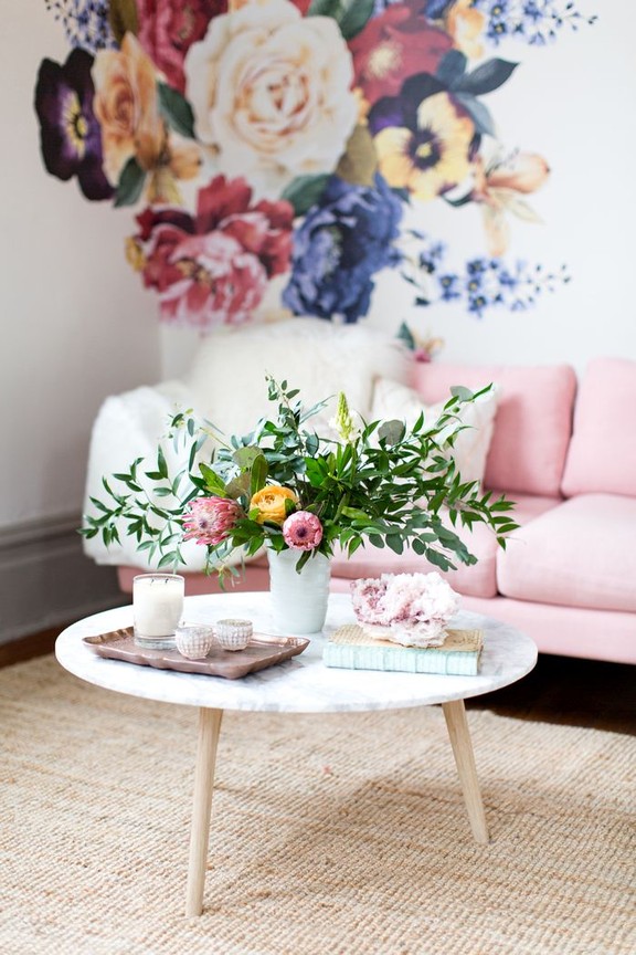 Fun with florals: Blooms making surprise appearances in home decor ...