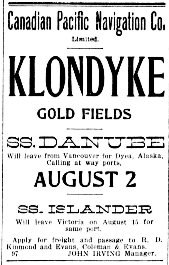This week in history: The beginning of the Klondike gold rush ...