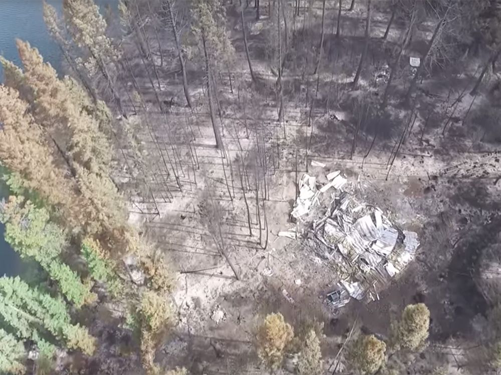 Videos show fire damage to Loon Lake area | Vancouver Sun