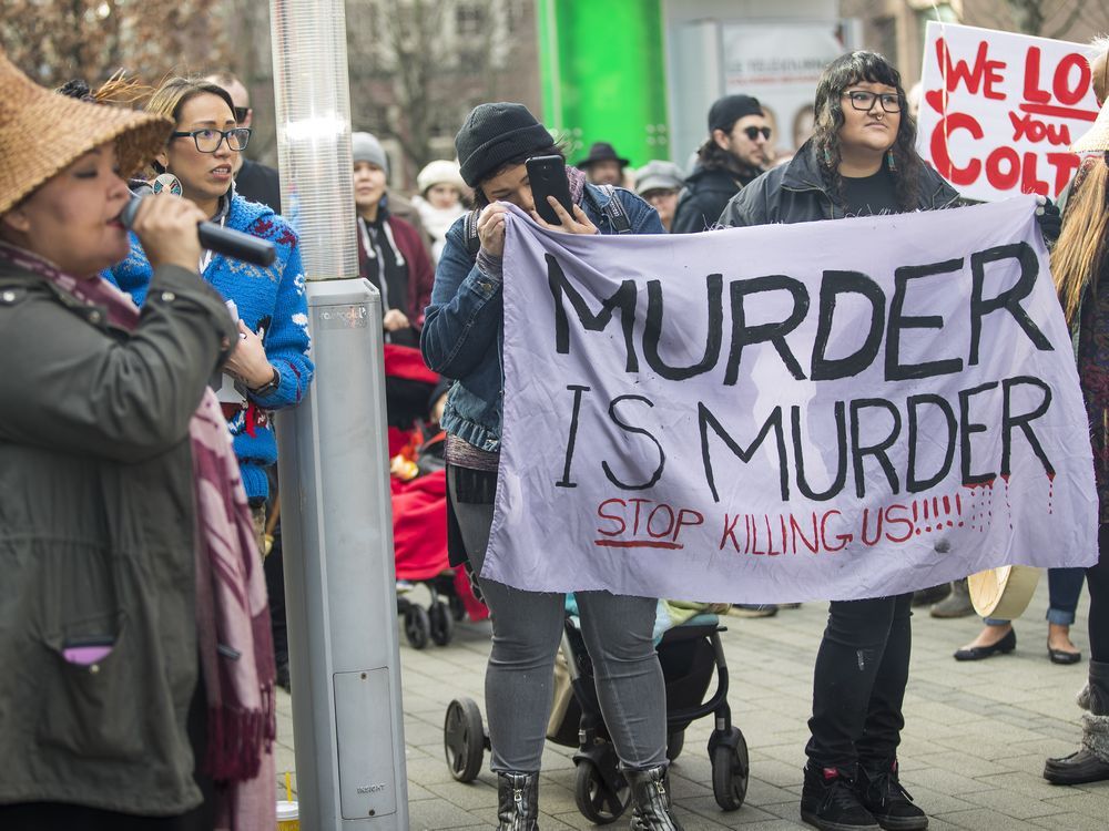 Photos: Vancouver protesters rally for Justice for Colten Boushie ...