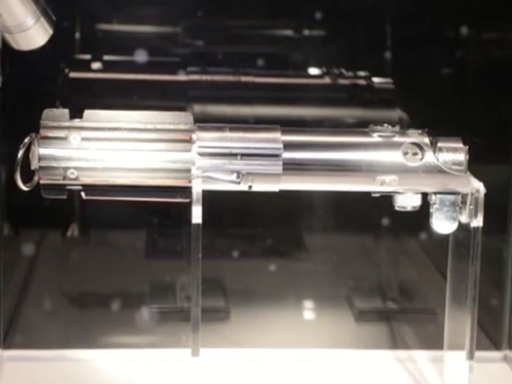 Original trilogy Star Wars Lightsaber on display at Science World ...