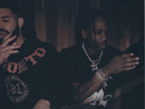 Why is Drake wearing a Hells Angels support hoodie in this photo ...