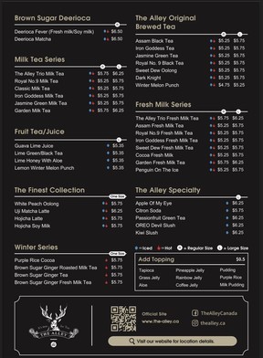 The Alley bubble tea shop opens in Vancouver today | Vancouver Sun