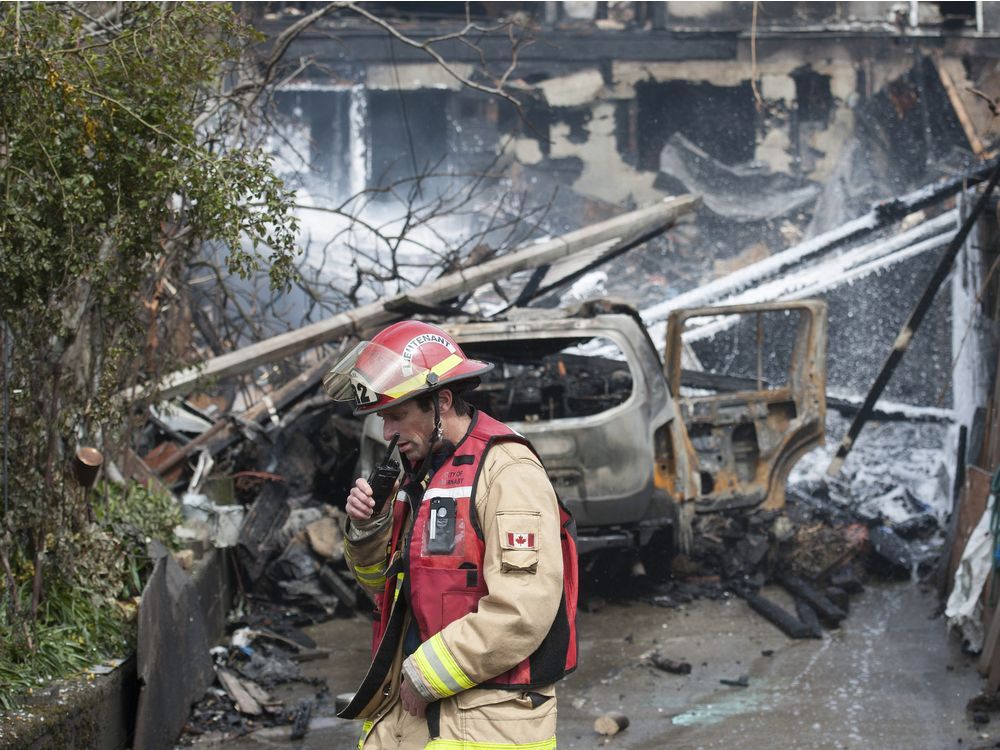 Two sent to hospital as Burnaby firefighters battle residential blaze ...