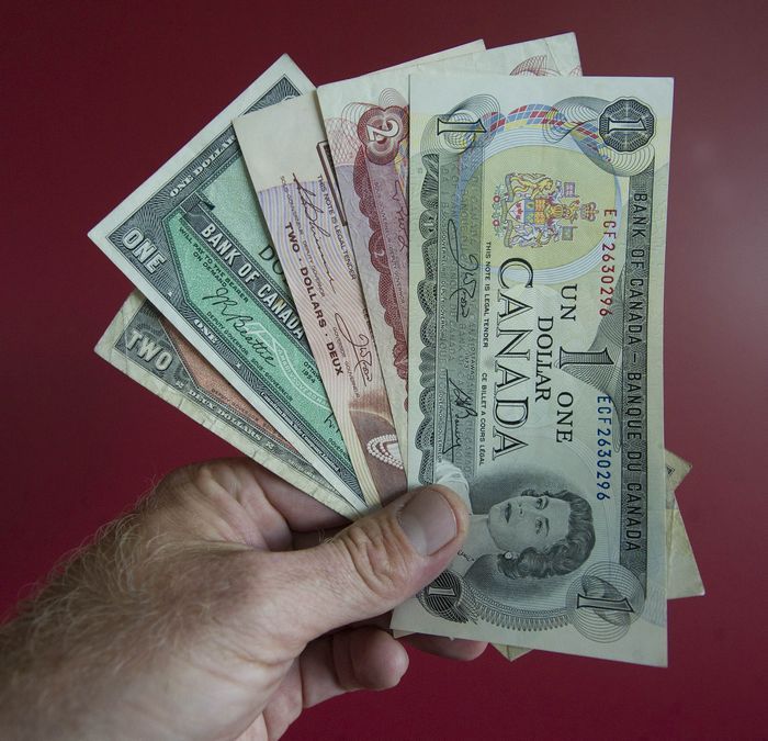 Canada $1, $2 bills aplenty about, but you won't be able to spend them ...
