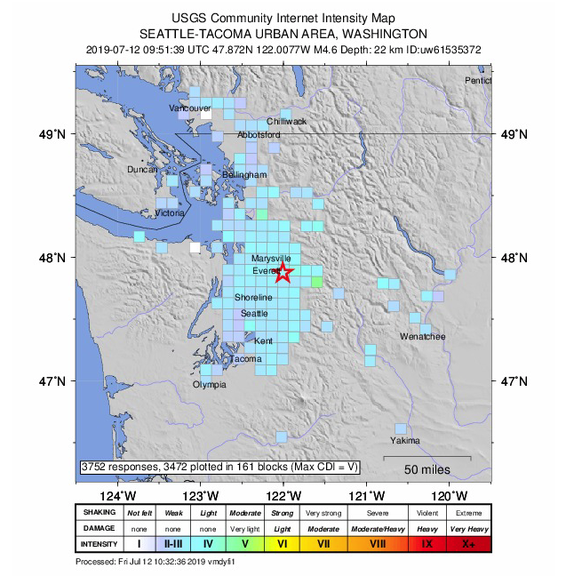 Seattle area 4.6-magnitude earthquake felt in Metro Vancouver ...