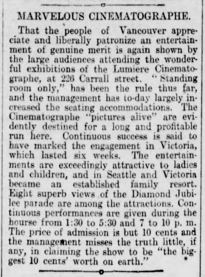 This Week in History: 1897: The first generation of cinema is unveiled ...