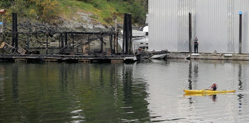 Frantic rescue effort as off-duty paramedic swam to Saanich marina ...