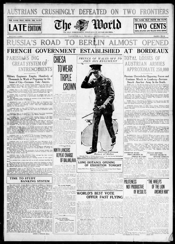 This Week in History: 1914: Germany declares war on Russia, igniting ...