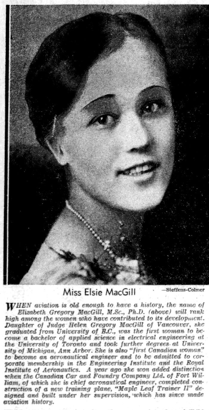 Queen of the Hurricanes Elsie MacGill has her heritage moment ...