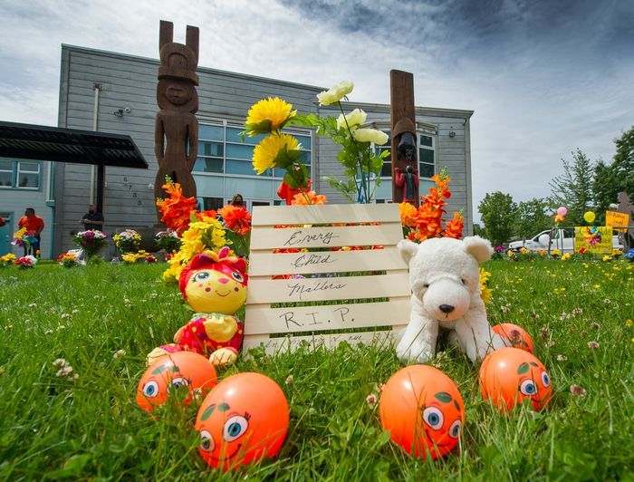 Musqueam Indian Band office flooded with flowers in tribute to 215 ...