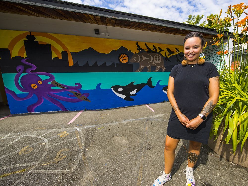 Indigenous artist’s Vancouver school mural a lesson on life’s journey ...
