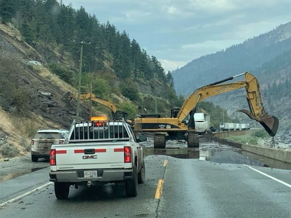 Highway 1 reopened between Hope and Cache Creek following mudslide ...