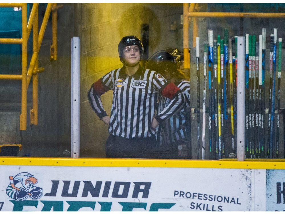 All-female officiating crew a first for B.C. Hockey League | Vancouver Sun