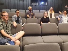 ILM’s Kirk Chantraine, Sr. Manager Studio Technology, and Ryan Bottriell, Production Engineer, with interns Felix levert, Briana Johnson, Payton Gilbertson, and Joel Hempel.