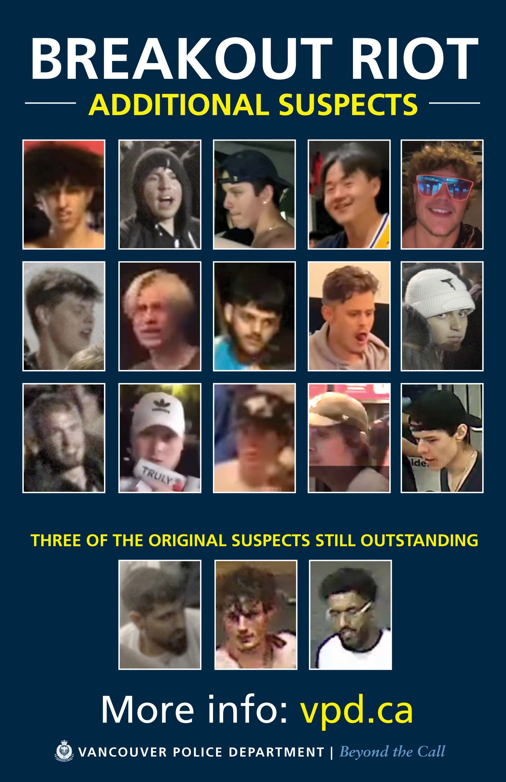 Vancouver police release more photos of suspects in the PNE riot ...