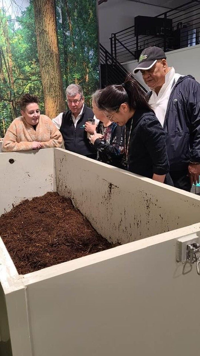 Becoming part of the earth: Human composting gently turns remains into ...