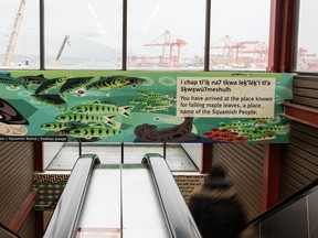 New Indigenous signs at SeaBus terminals in Vancouver and on North ...