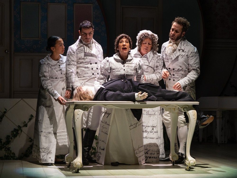 Theatre review: A delightful stylized romp into Jane Austen's marriage ...