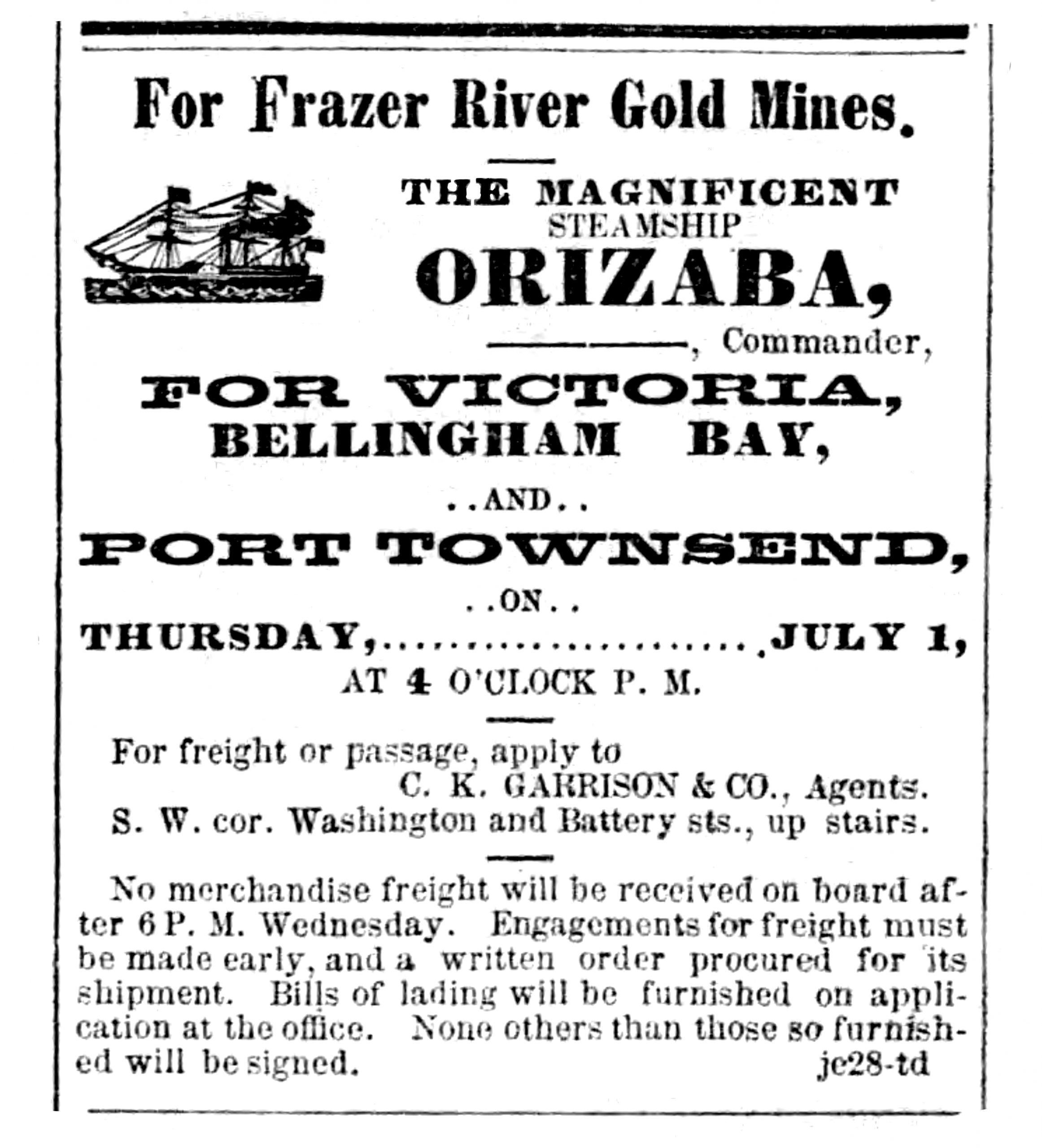 This Week in History, 1858: "Gold discovery confirmed" on "Frazer's ...