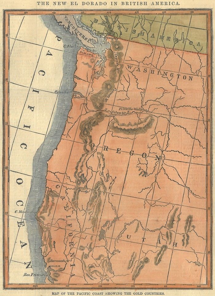 This Week in History, 1858: "Gold discovery confirmed" on "Frazer's ...