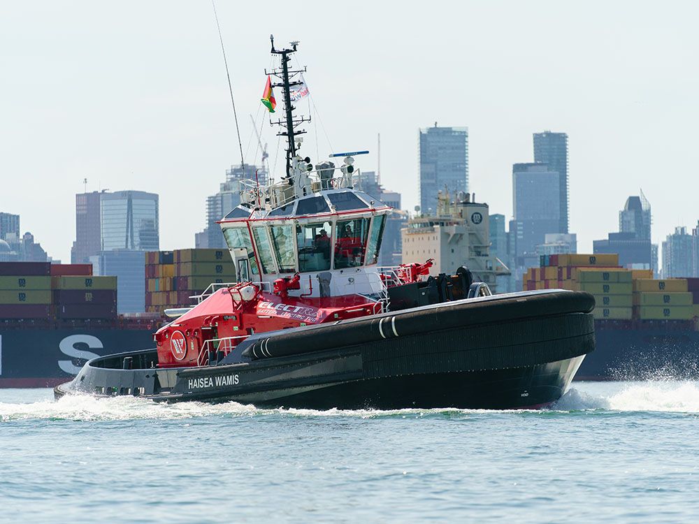 First all-electric tugboat in the world now plying the waters of B.C ...